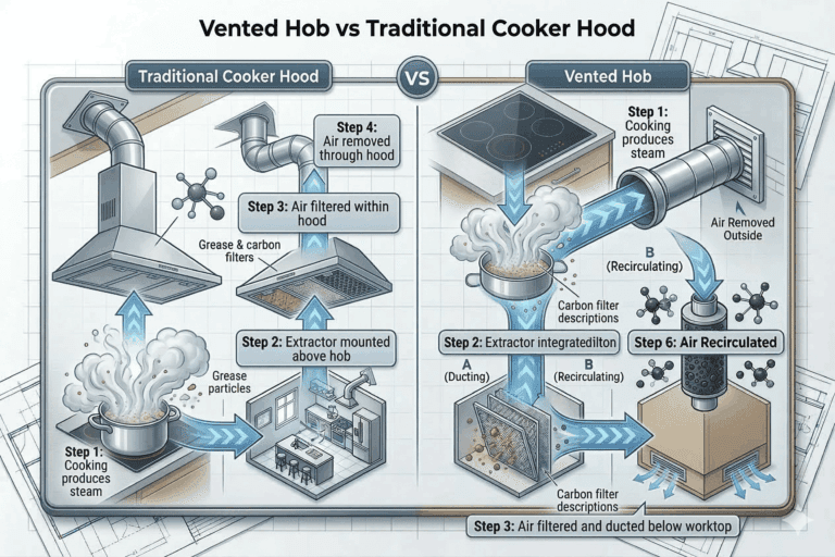 Vented Hobs Explained: How Hob Extractors Work, Costs & Buying Advice